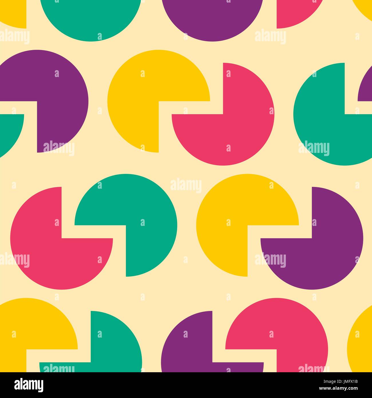 Circle Abstract retro pattern. Round background for fabric Stock Vector ...