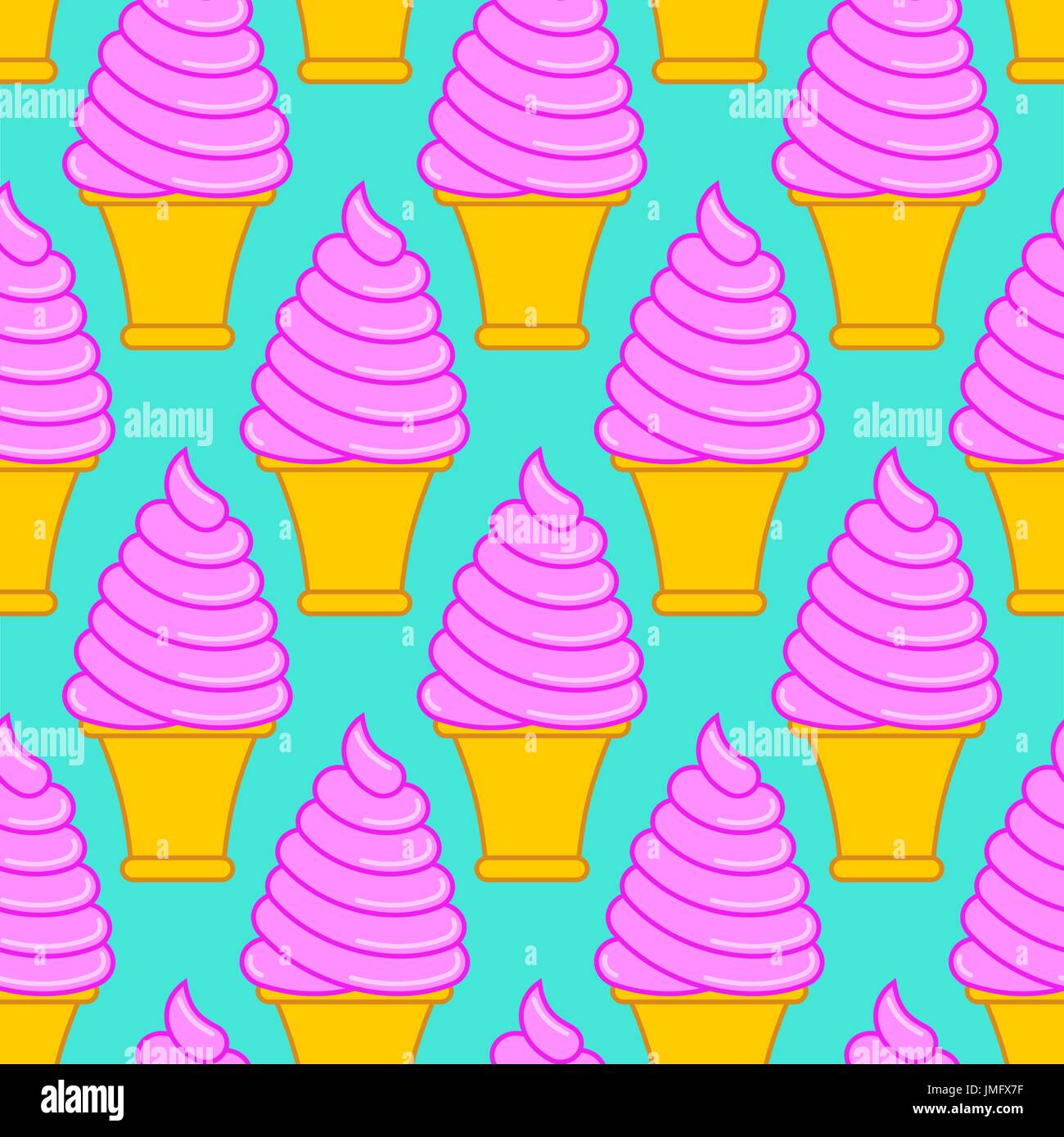 Ice cream cone pattern hi-res stock photography and images - Alamy