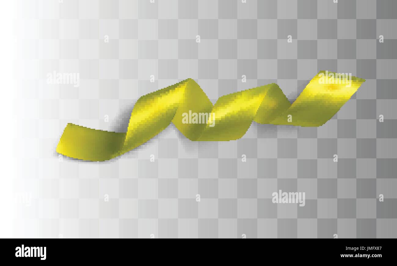 Yellow realistic silk vector ribbon Stock Vector Image & Art - Alamy