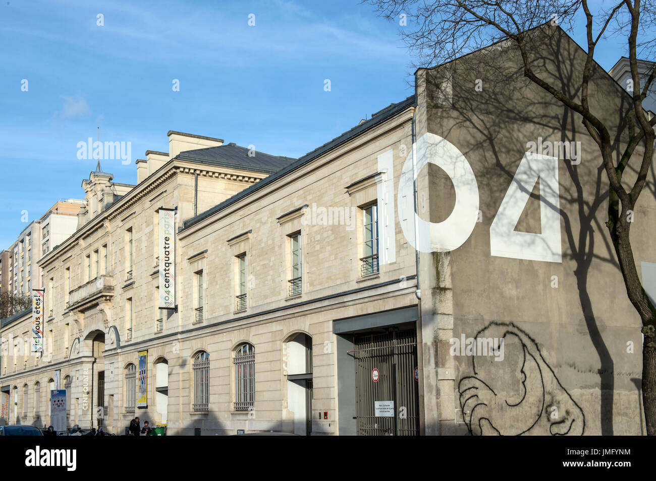 EUROPE, FRANCE, PARIS, LE 104 MUSEUM AND CULTURAL CENTRE Stock Photo ...