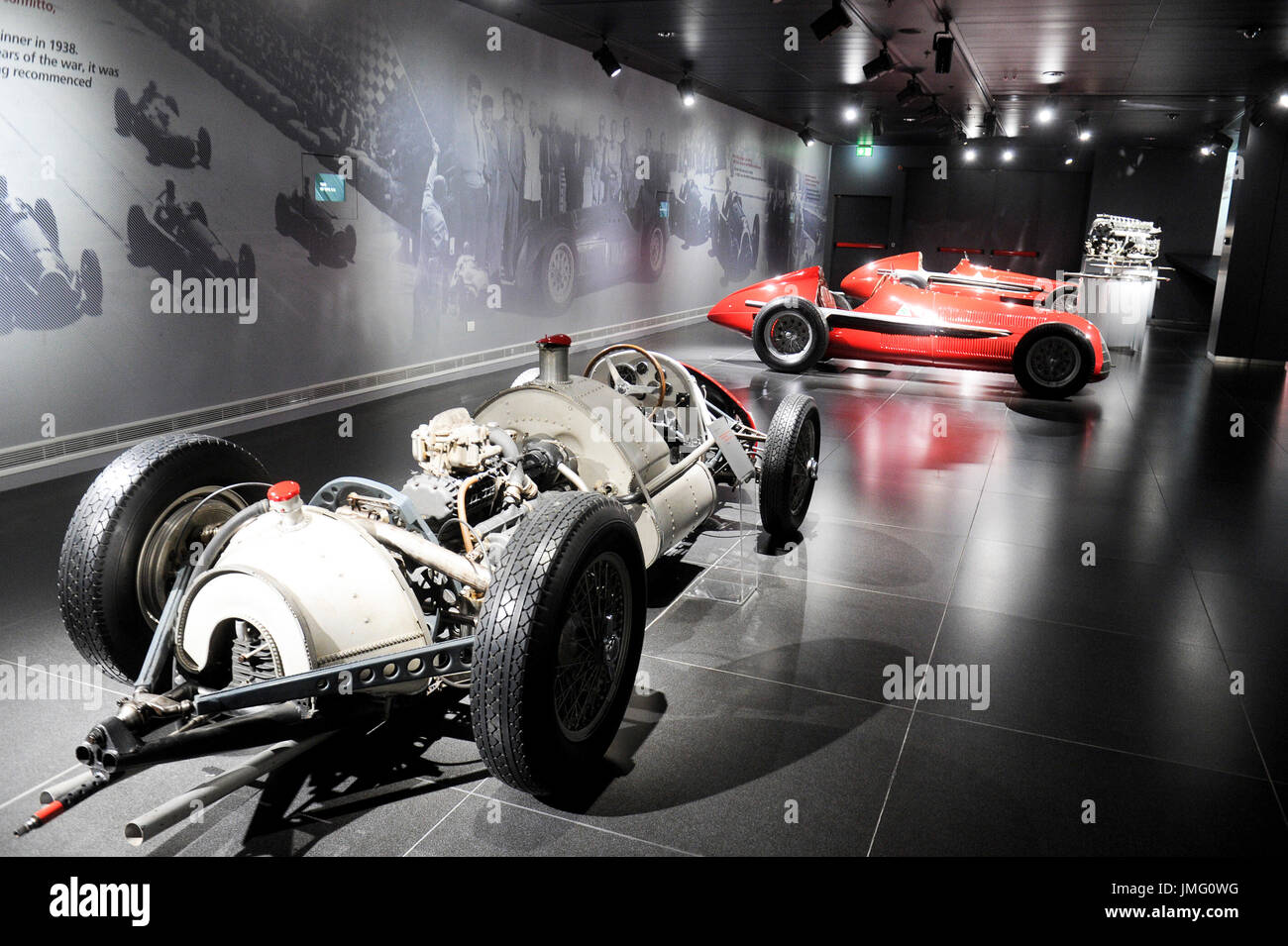 Italy. Arese. The machine Time- historic Alfa Romeo Museum Stock Photo ...