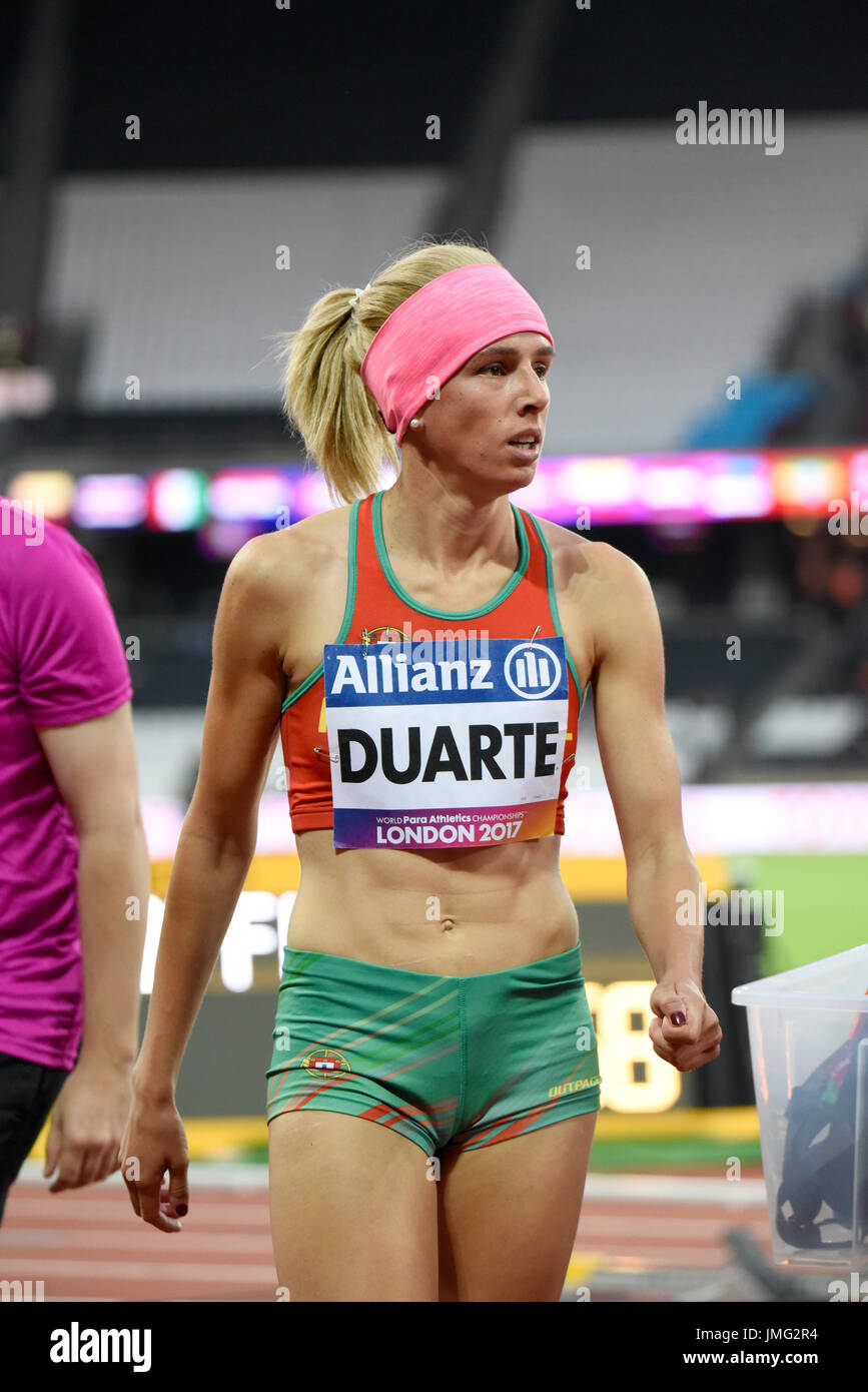 Carolina Duarte competing in the World Para Athletics Championships in ...