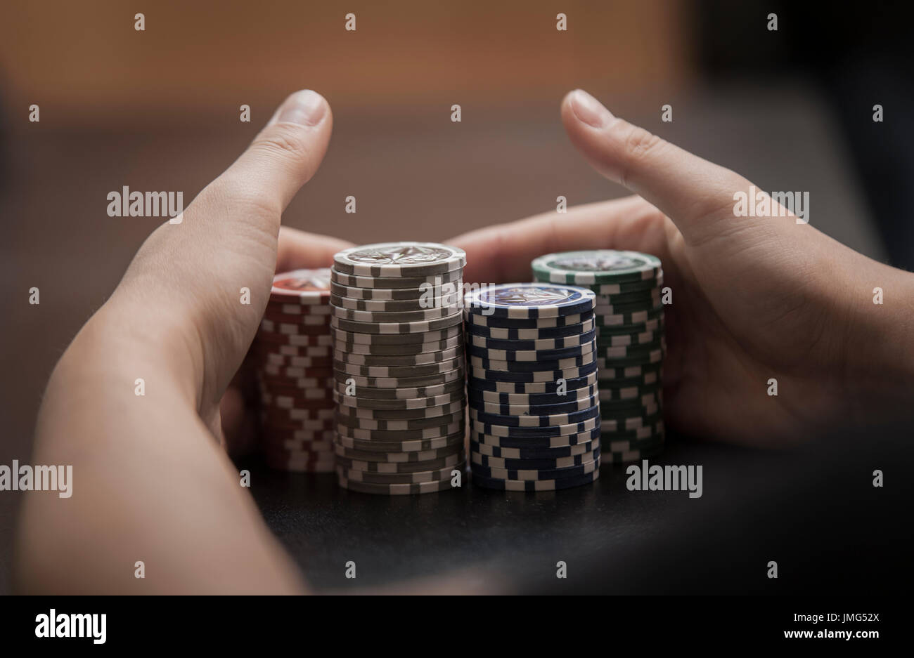 Poker hands set hi-res stock photography and images - Alamy