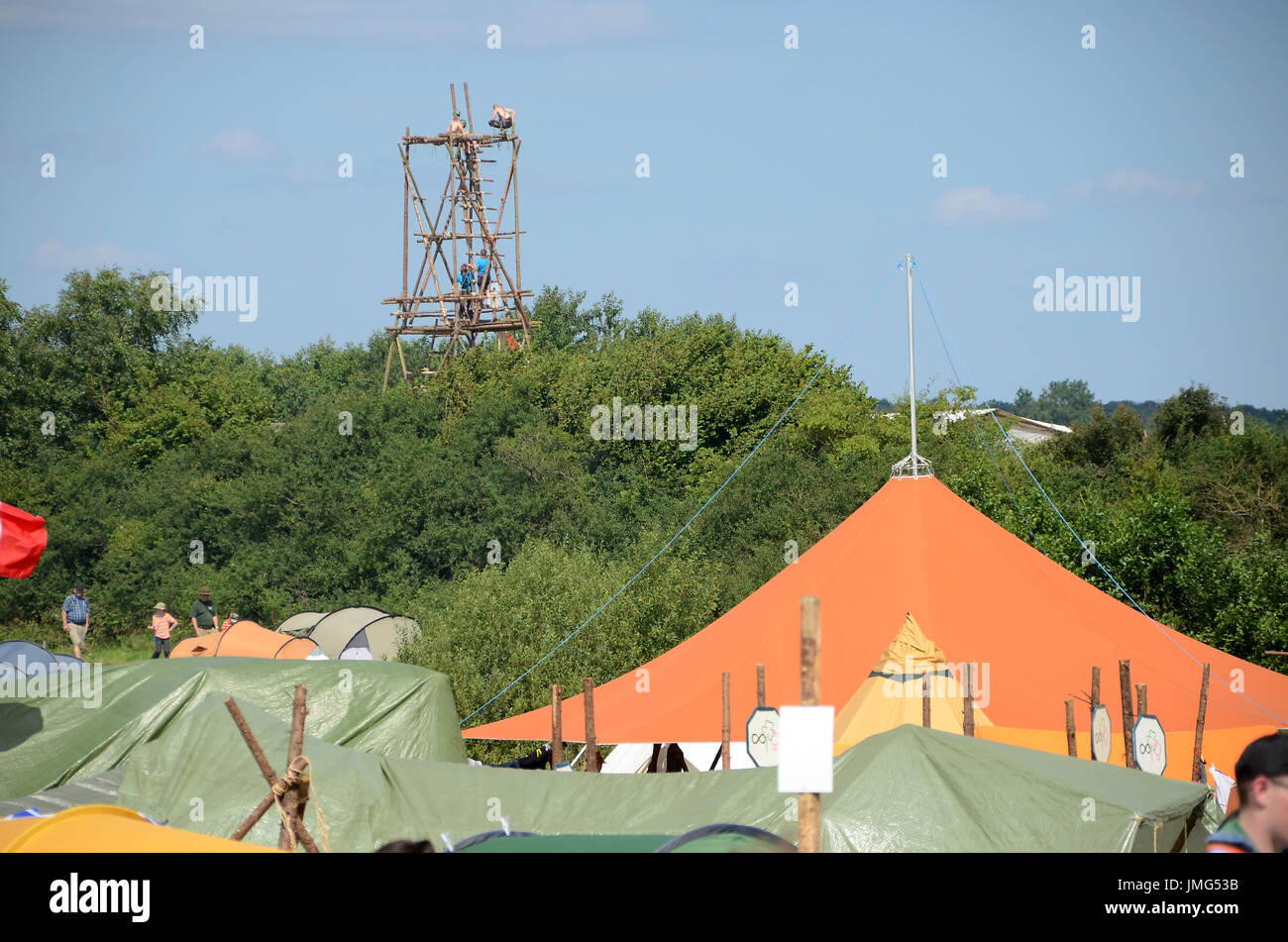 Sonderborg, Denmark - July 26, 2017: International Scout Camp ...