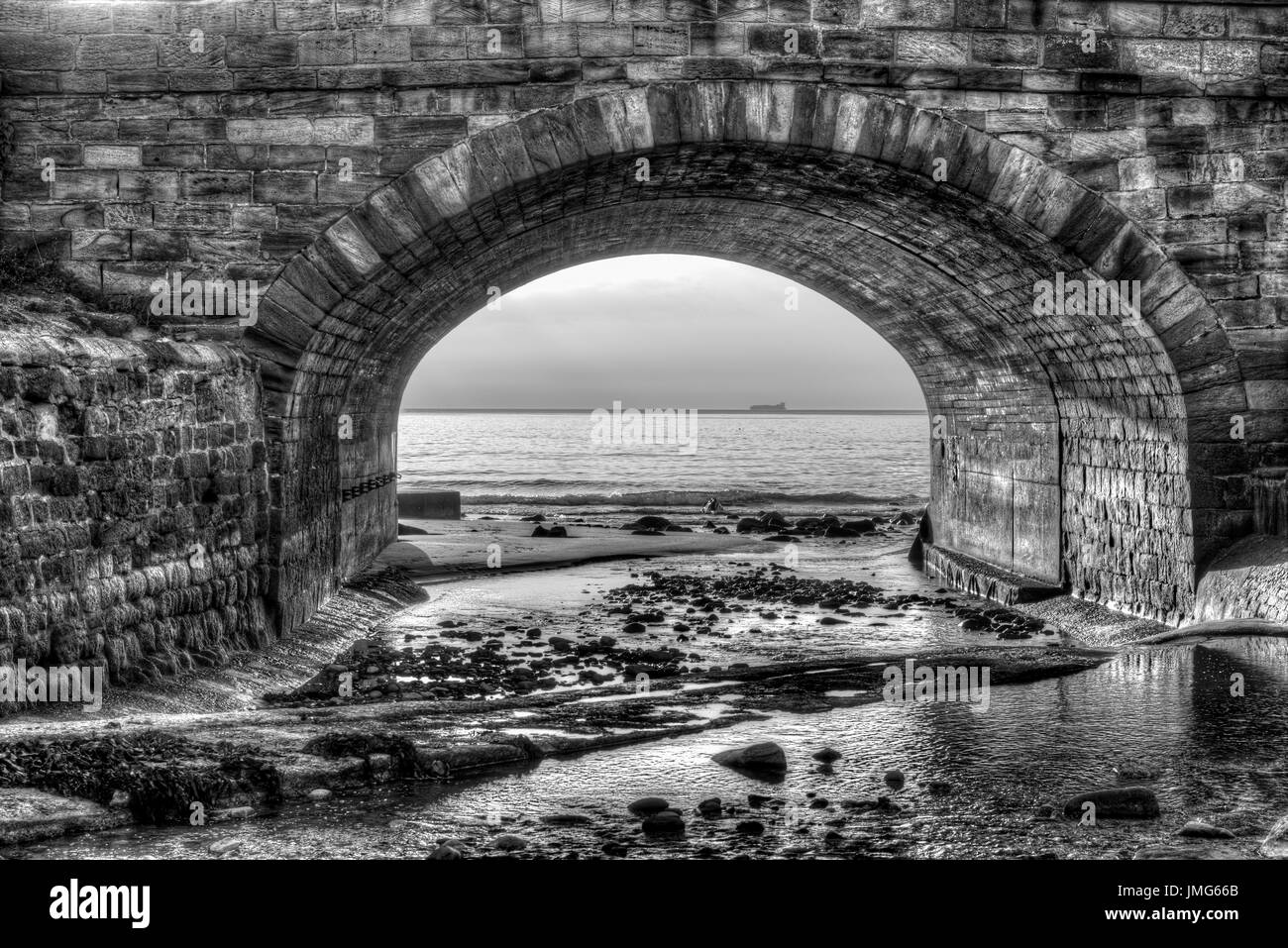 Brick flow Black and White Stock Photos & Images - Alamy