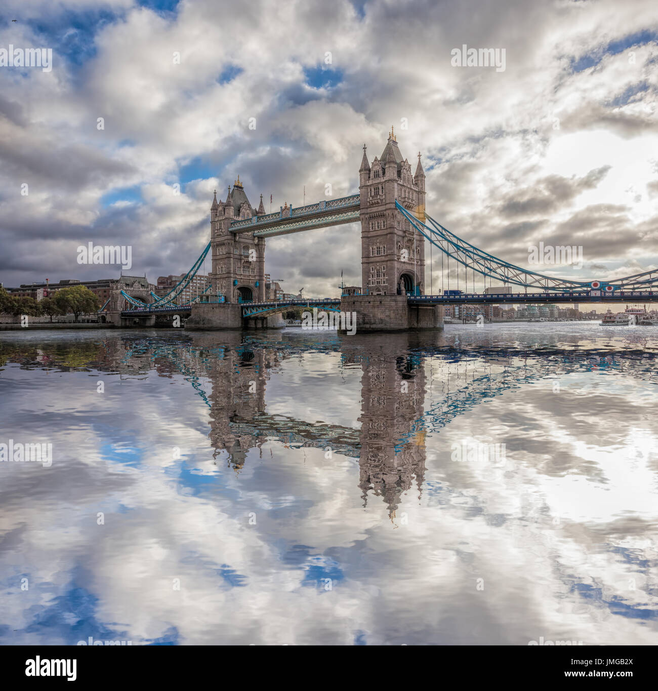 Tower Bridge against sunset in London, England, UK Stock Photo - Alamy