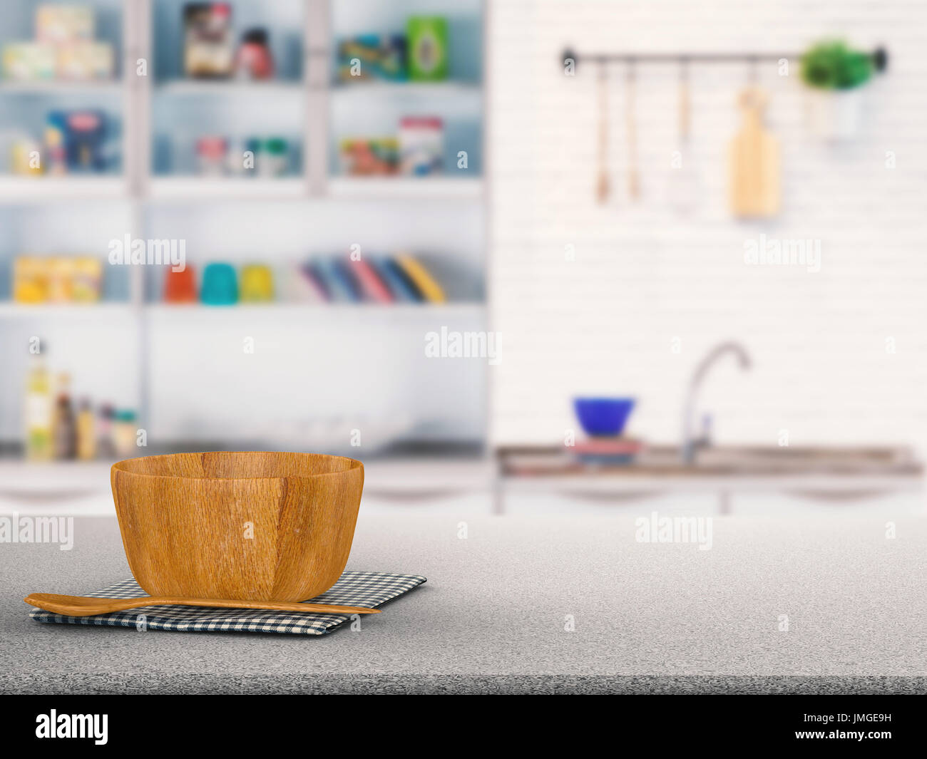 Kitchen blurred background hi-res stock photography and images - Alamy