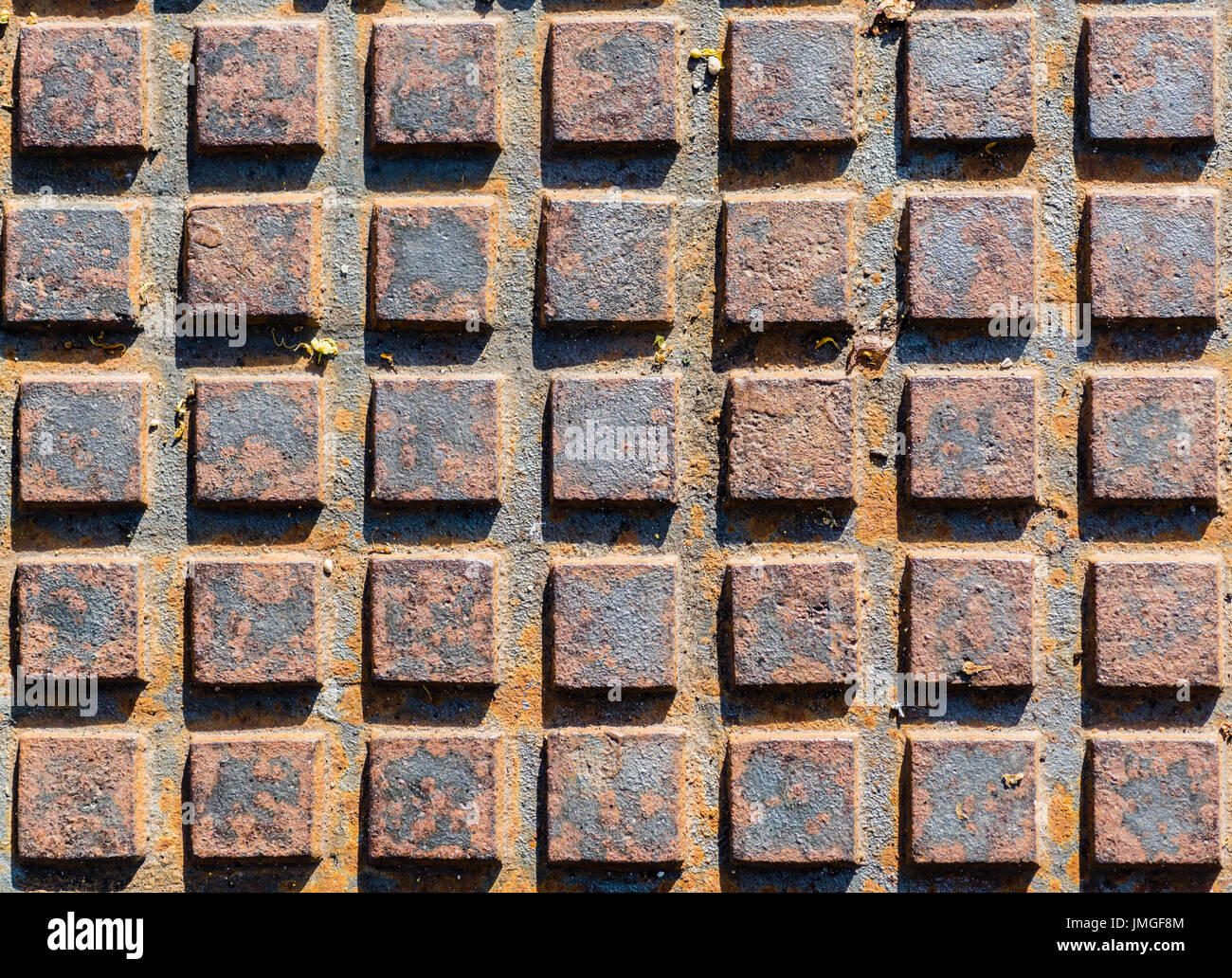 abstract rusted metal pattern texture background grid Stock Photo - Alamy