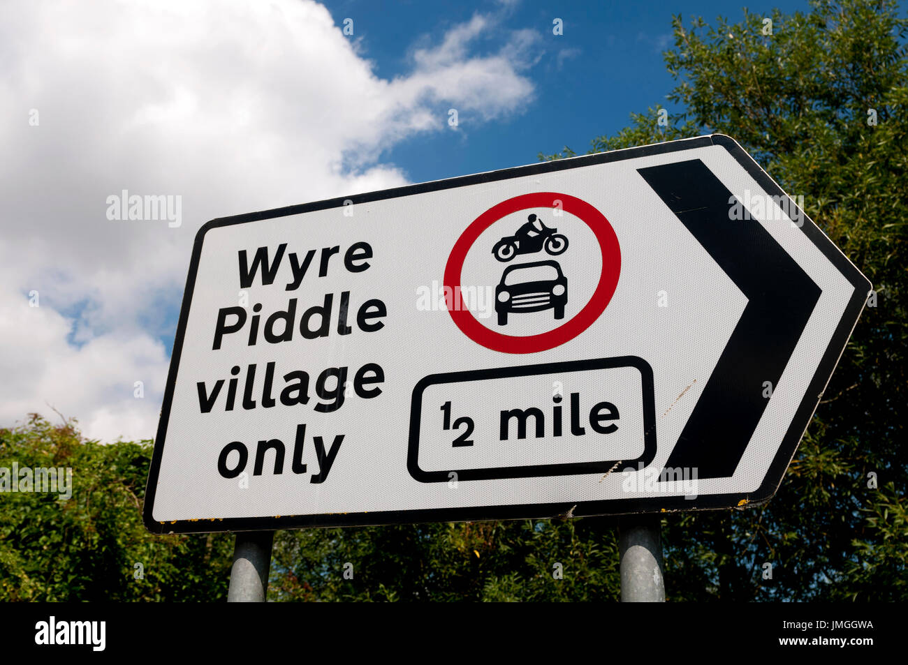 Distance to villages sign hi-res stock photography and images - Alamy