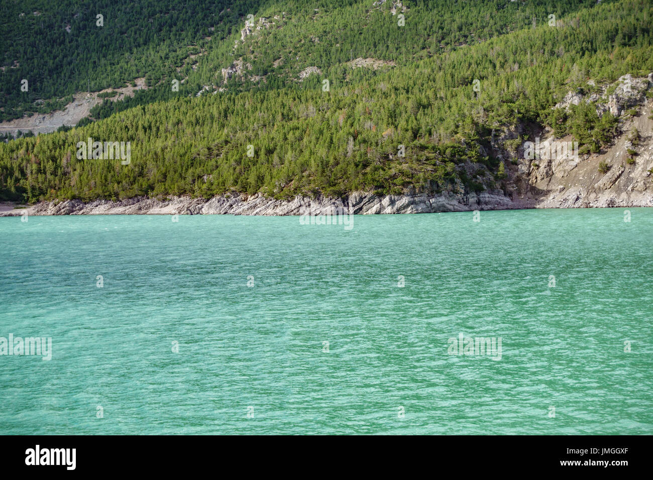 Lake of Cancano - Bormio (Province of Sondrio Stock Photo - Alamy