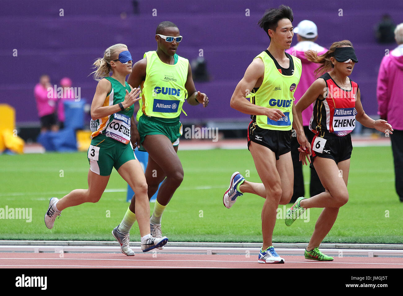 Louzanne COETZEE of South Africa & Jin ZHENG of China in heats of Women ...