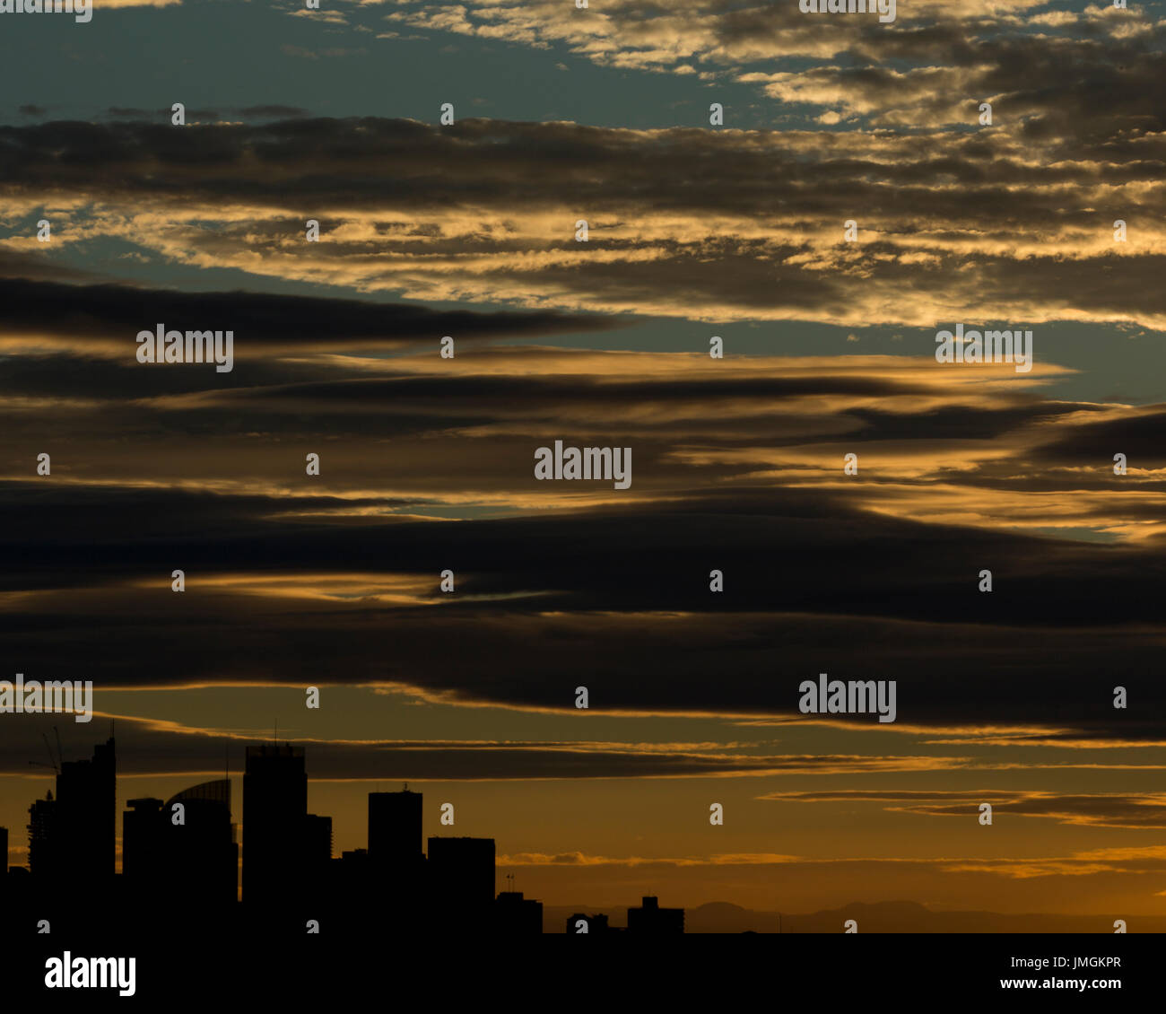 clouds and skyline dusk day and sunrise Stock Photo - Alamy