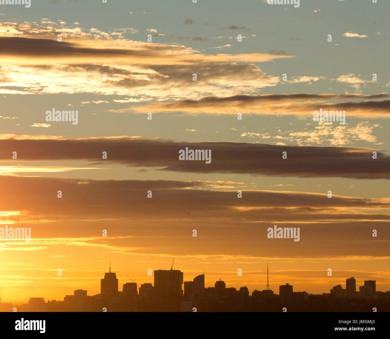 clouds and skyline dusk day and sunrise Stock Photo - Alamy