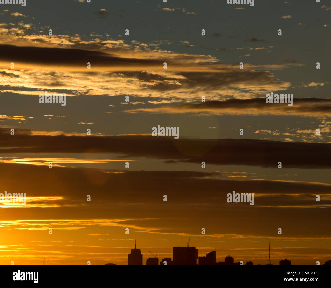 clouds and skyline dusk day and sunrise Stock Photo - Alamy