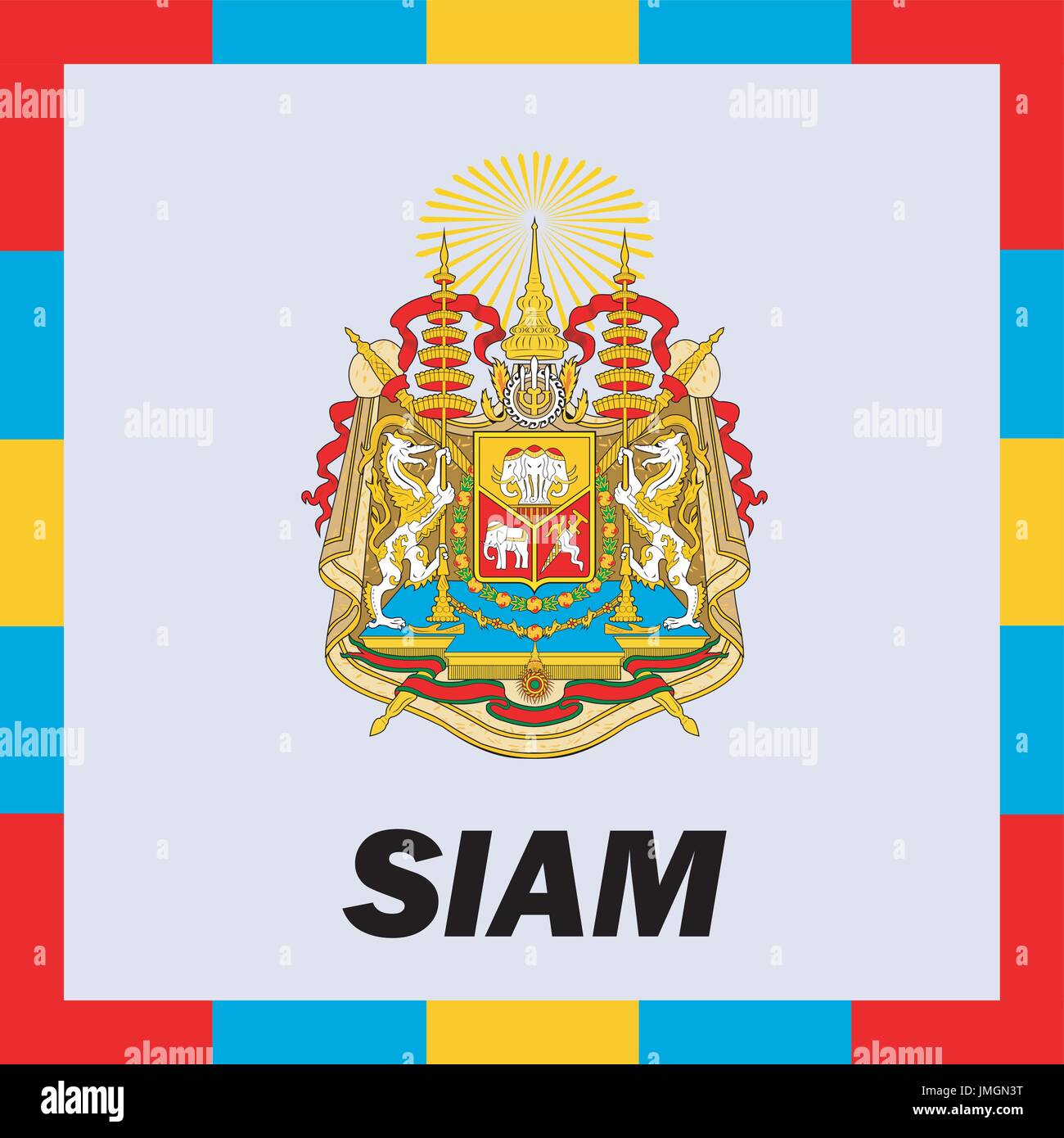 Map of siam Stock Vector Images - Alamy