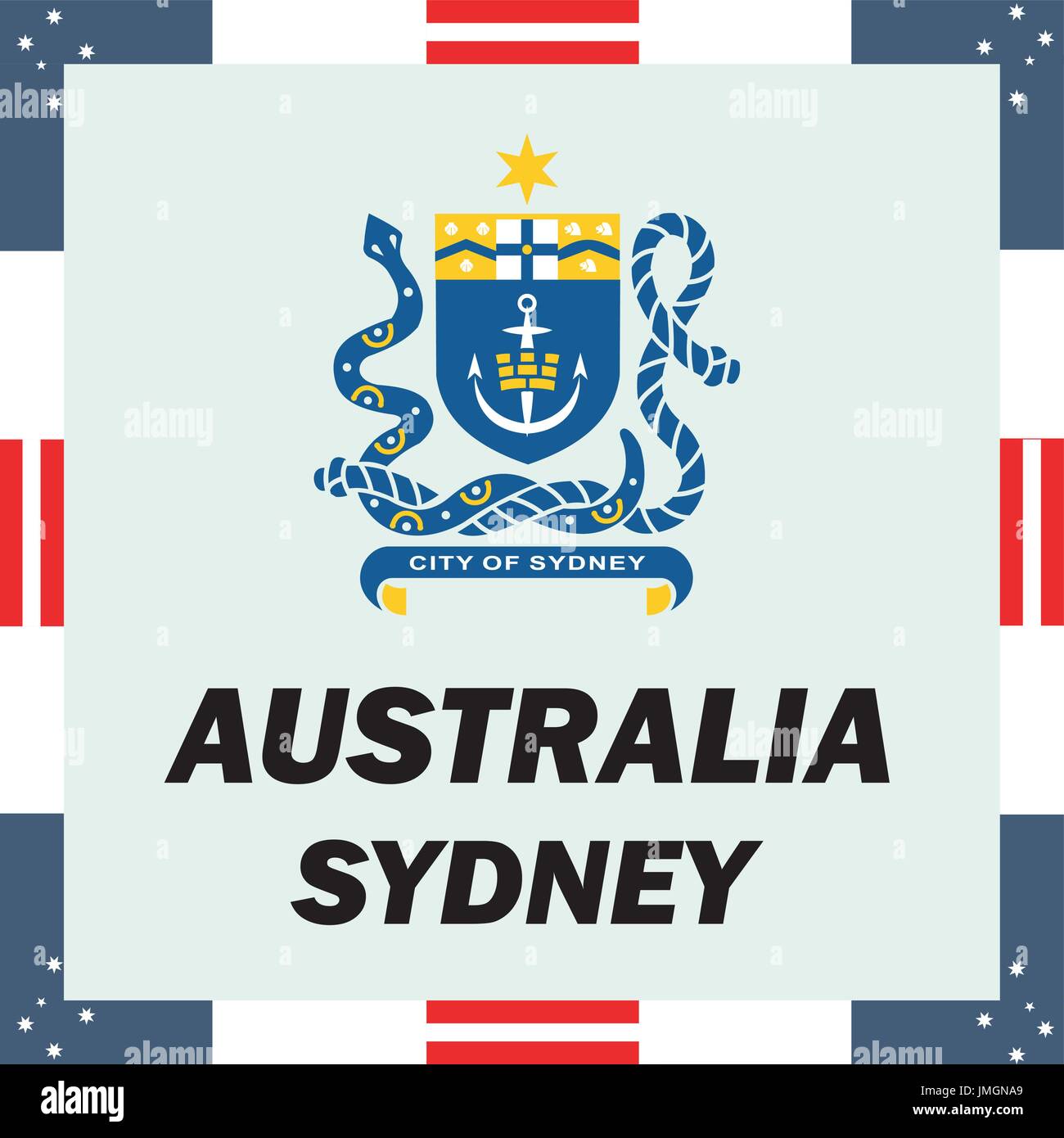 Official government elements of Australia - Sydney Stock Vector Image ...