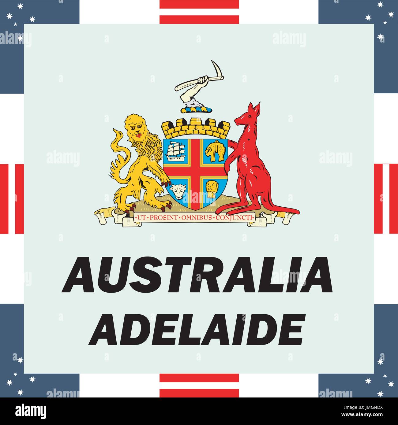 Official government elements of Australia - Adelaide Stock Vector Image ...