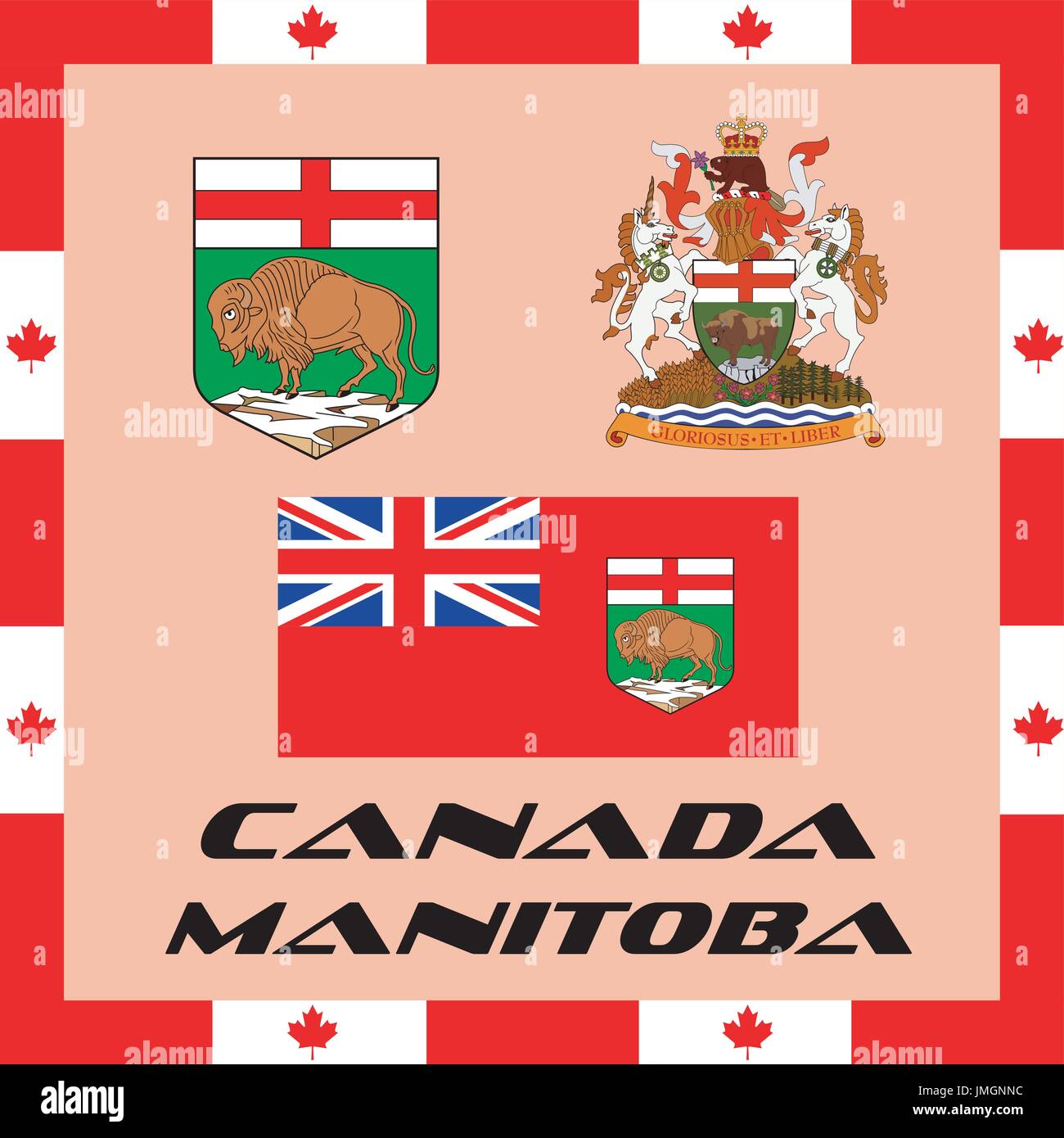 Manitoba background Stock Vector Images - Alamy