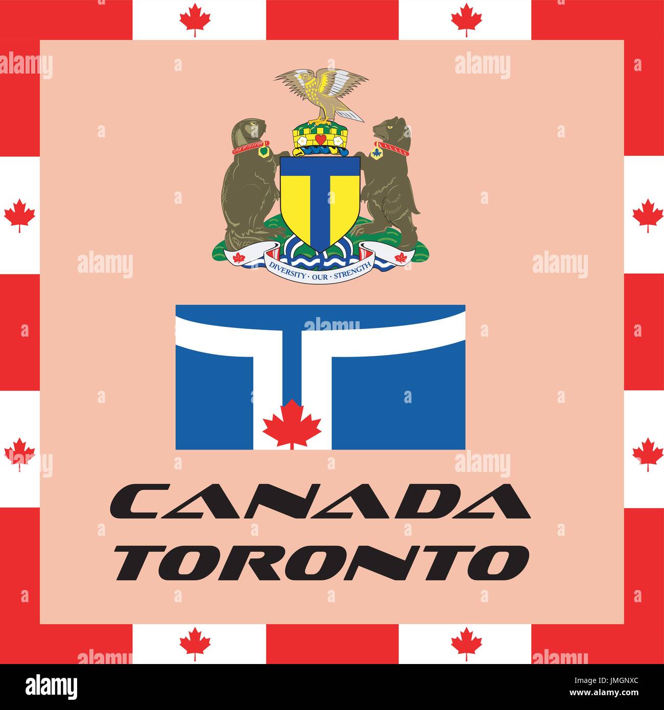 Official government elements of Canada - Toronto Stock Vector Image ...