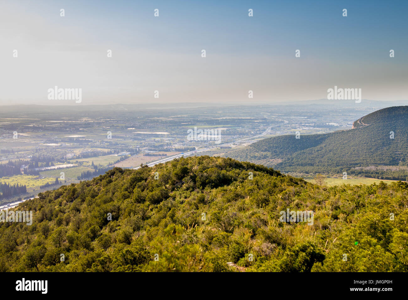 Wonderful view of the valley from the mountains Stock Photo - Alamy