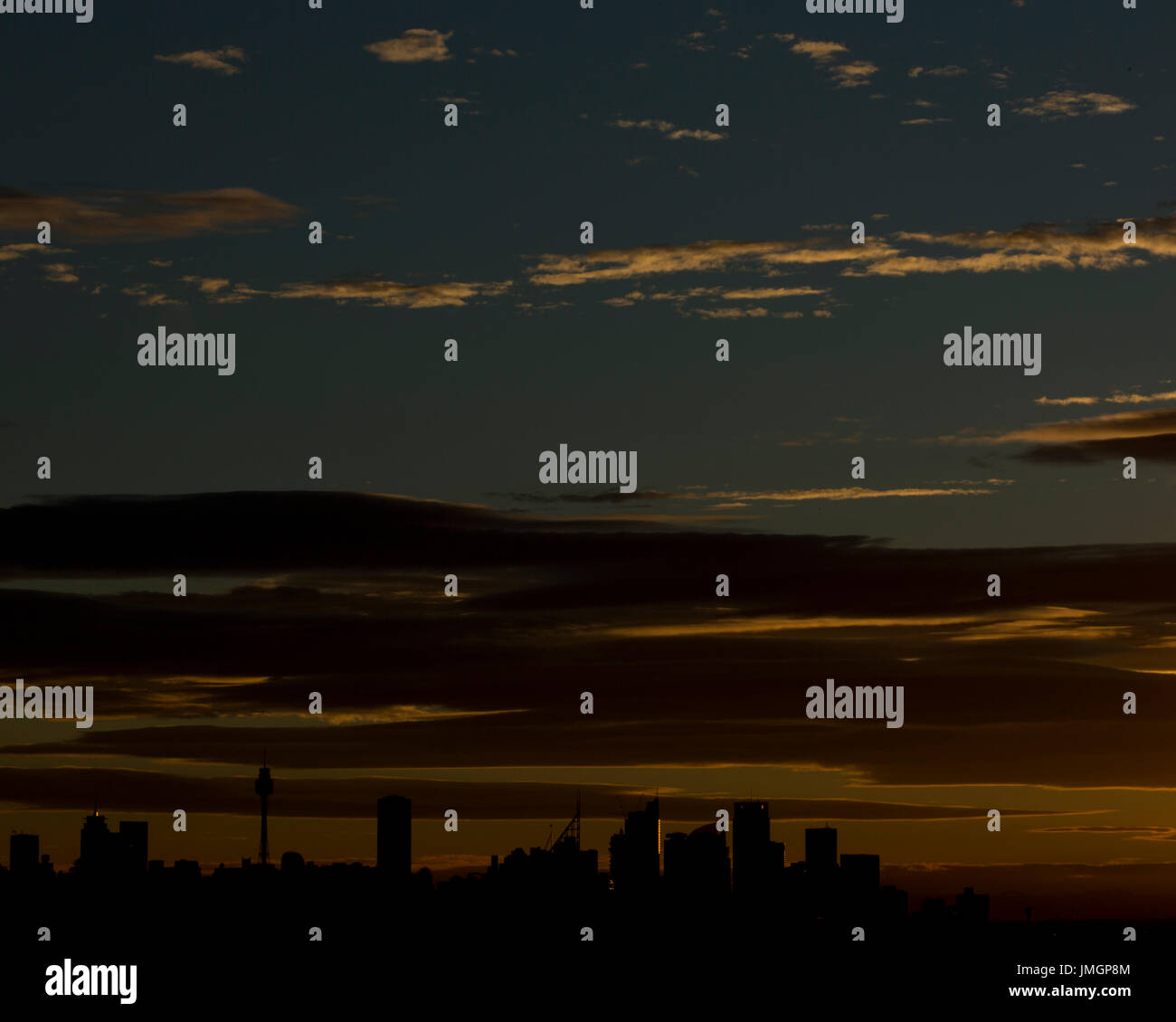 clouds and skyline dusk day and sunrise Stock Photo - Alamy