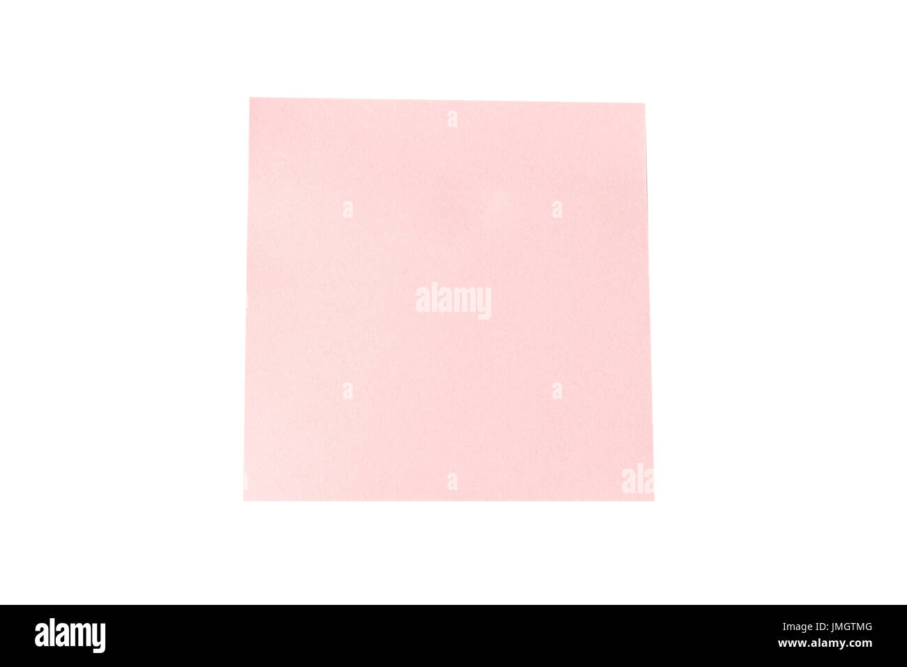 pink paper note isolated on white background Stock Photo - Alamy