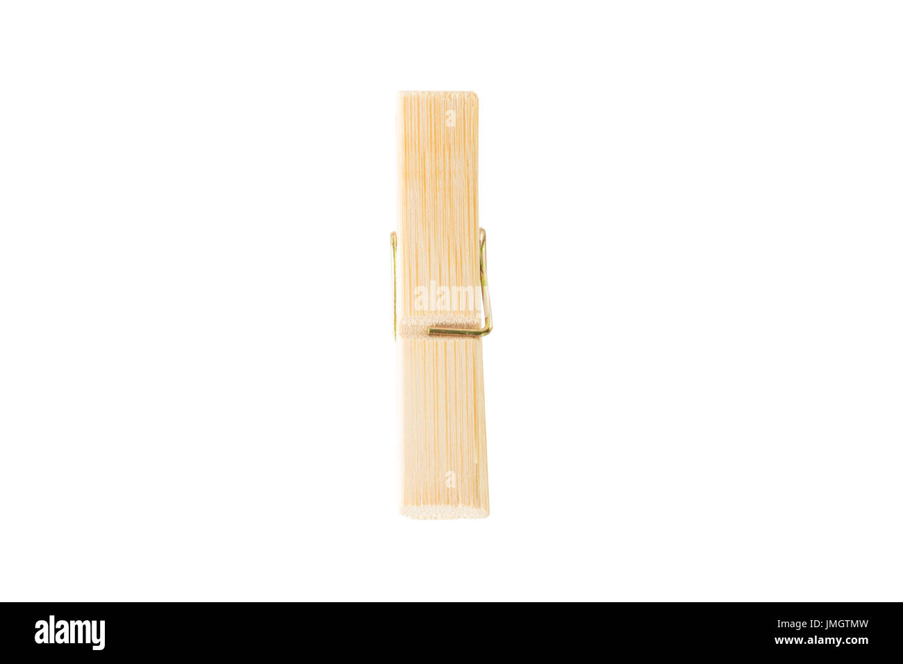 top view brown wooden clothespins close up isolated on white background ...