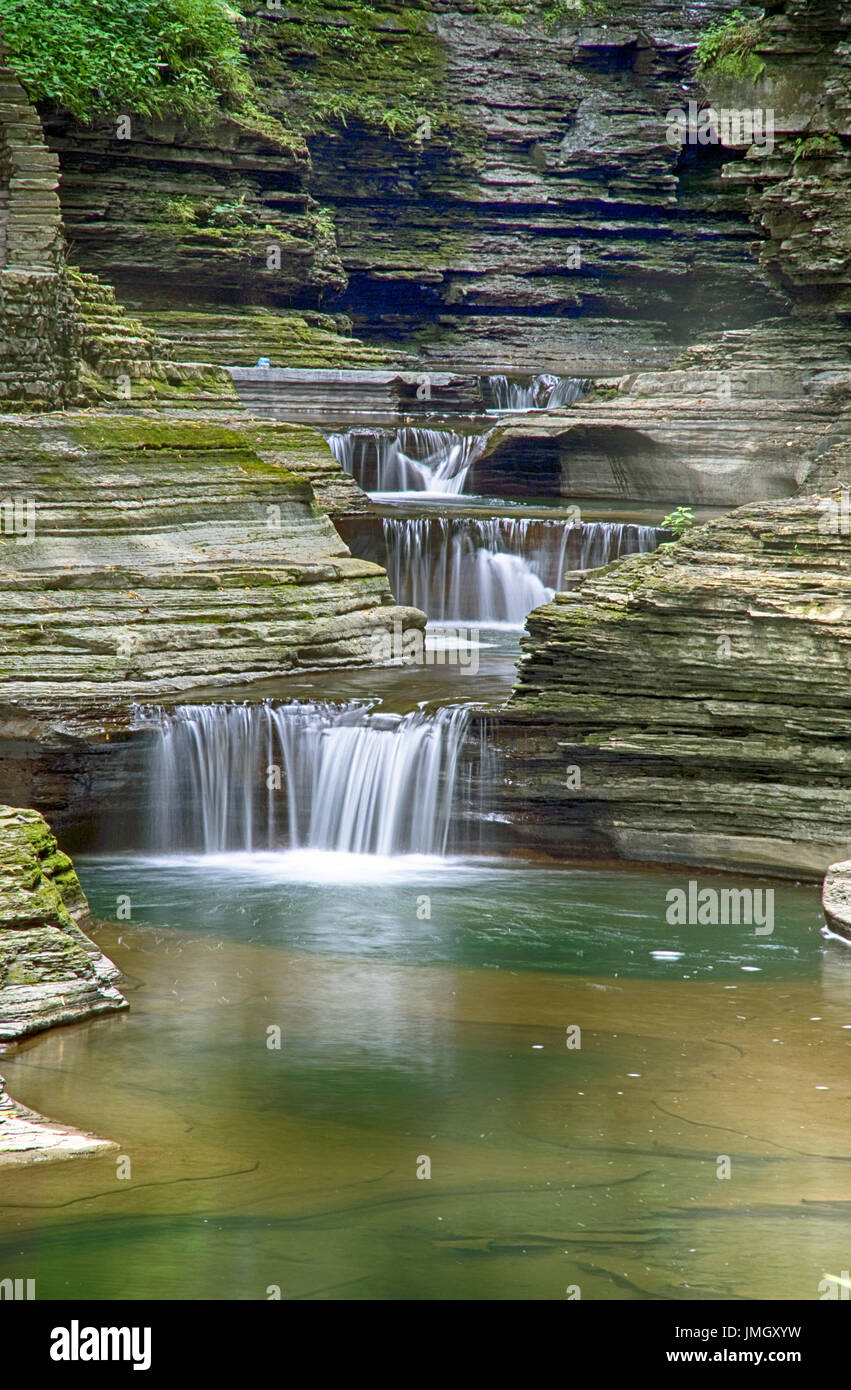 Small waterfalls wallpaper hi-res stock photography and images - Alamy