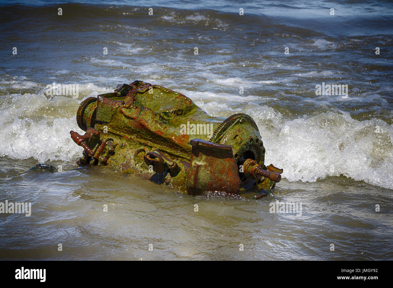 Engine in the Surf Stock Photo - Alamy