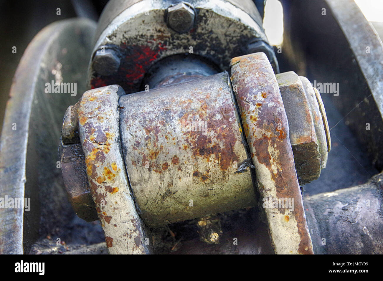 Hydraulic On a Logging Machine Stock Photo - Alamy