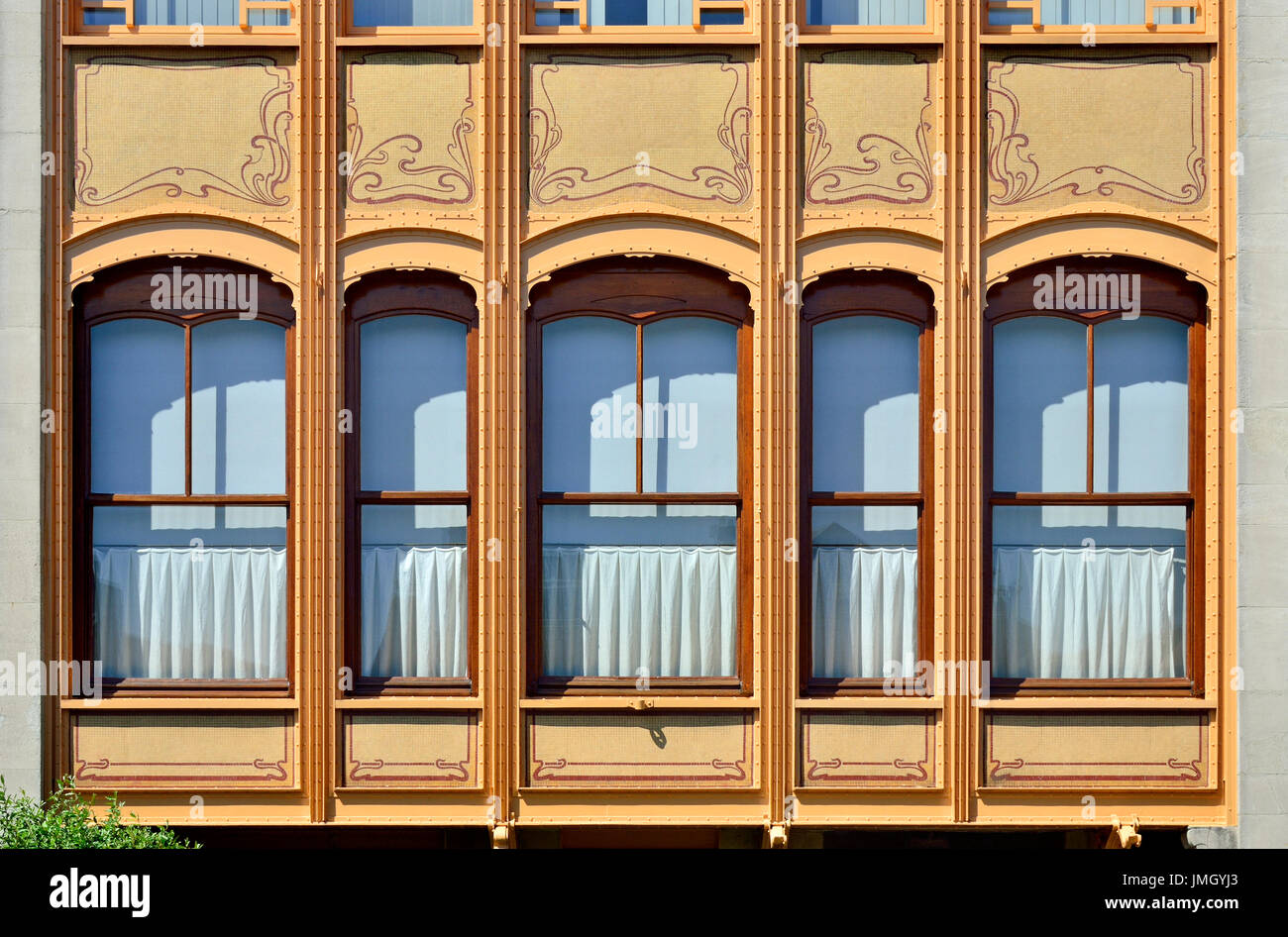 Brussels, Belgium. Hotel Van Eetvelde (Victor Horta, 1897: Art Nouveau ...
