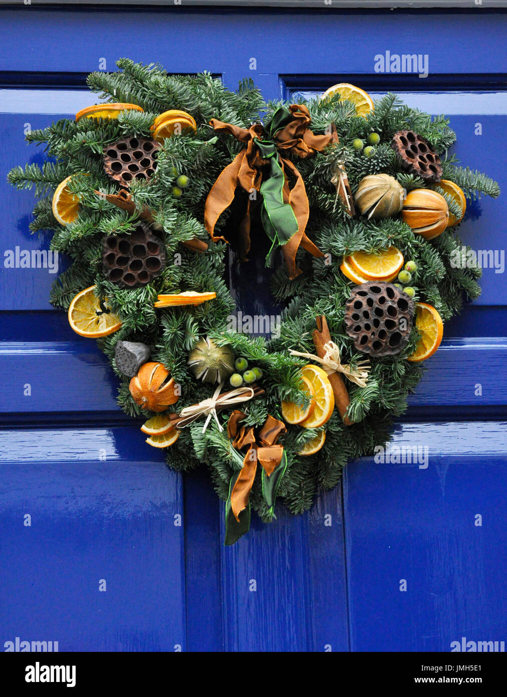 heart-shaped christmas wreath Stock Photo - Alamy