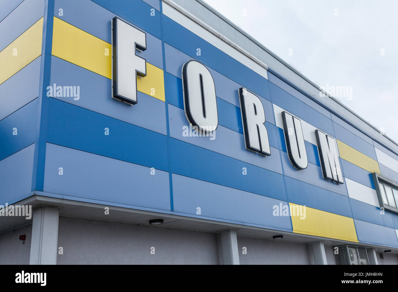 Billingham Forum leisure centre and theatre,England,UK Stock Photo - Alamy