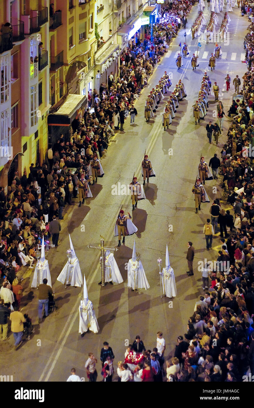 The Holy Week. Procession. Malaga. Spain Stock Photo - Alamy