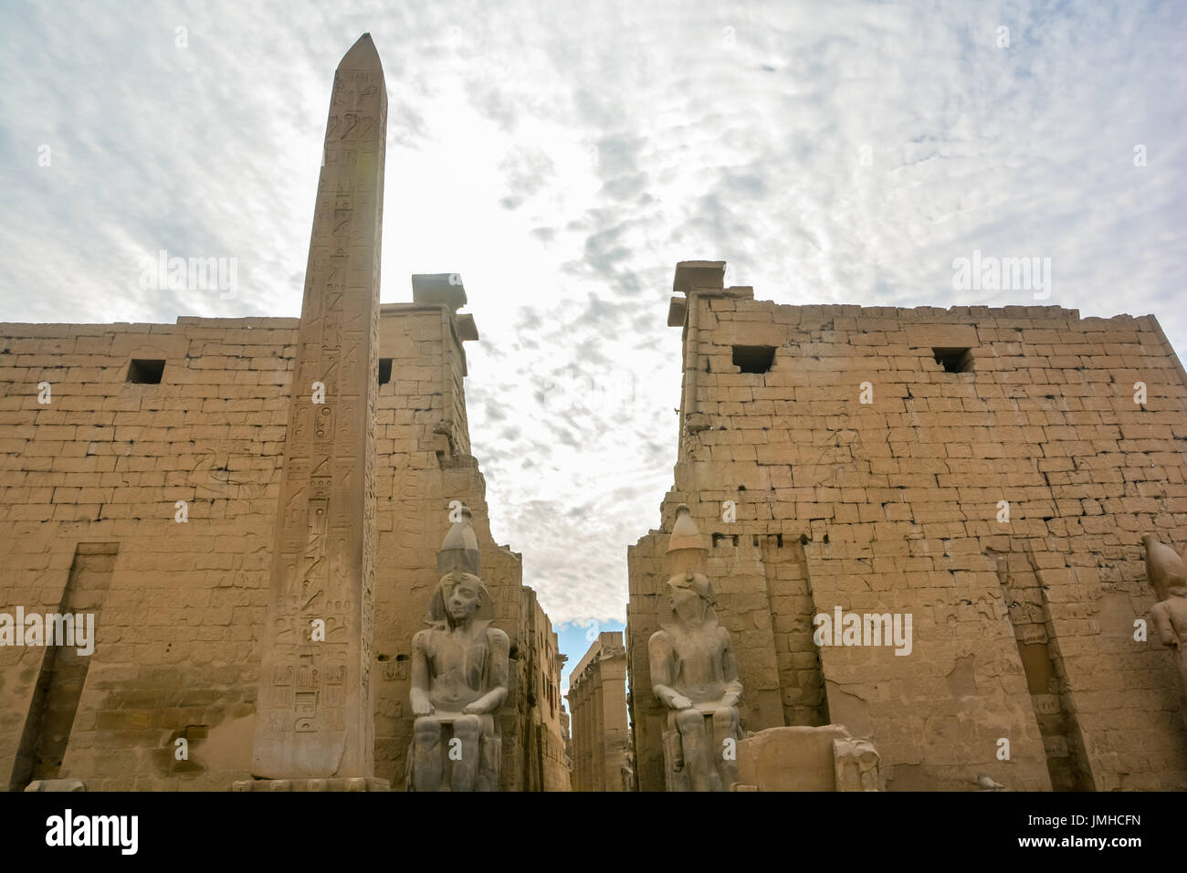 Luxor Temple entrance Stock Photo - Alamy