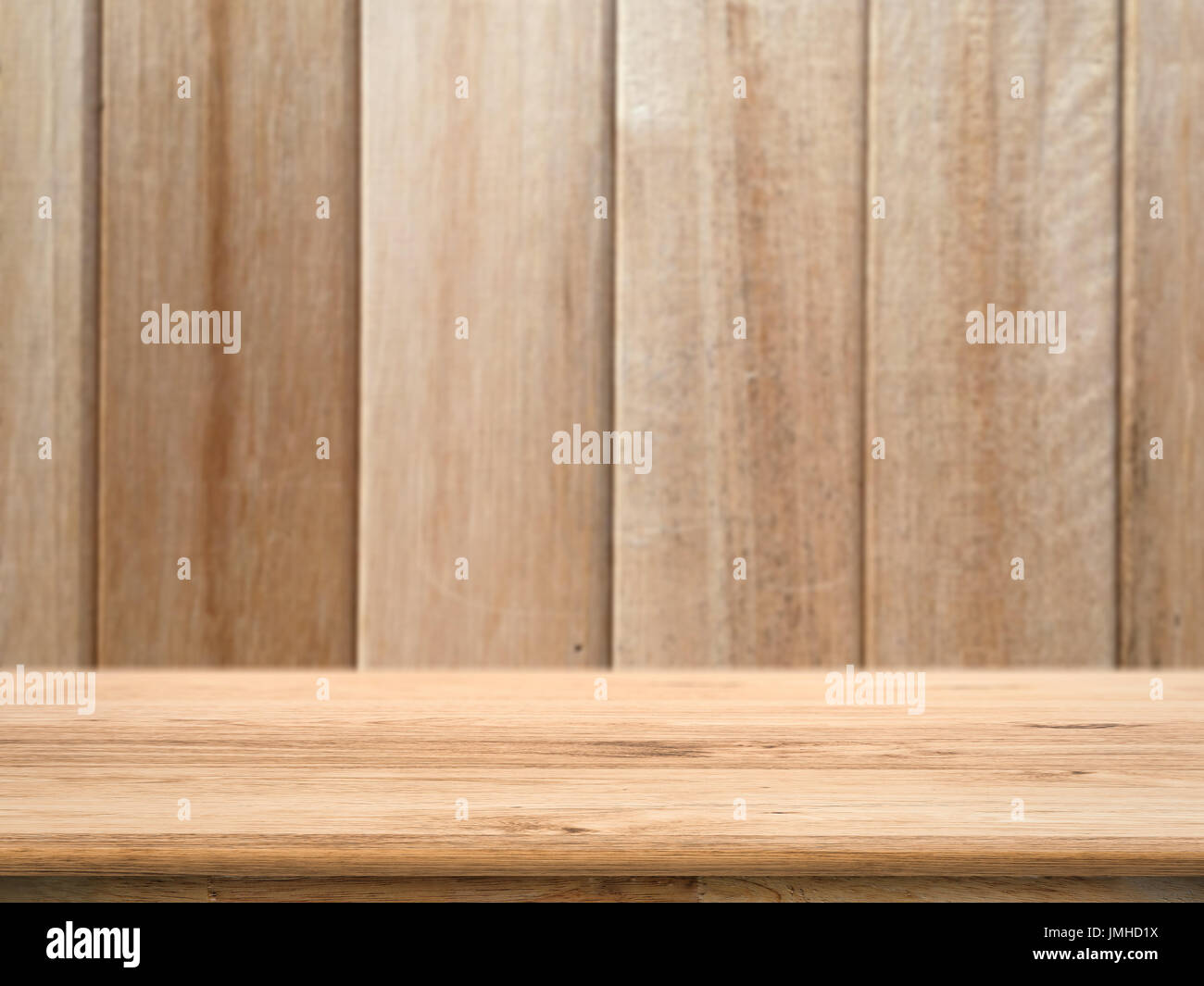 wooden counter top with wooden background Stock Photo - Alamy