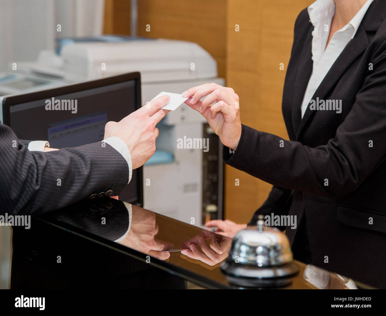 Guest check in hi-res stock photography and images - Alamy