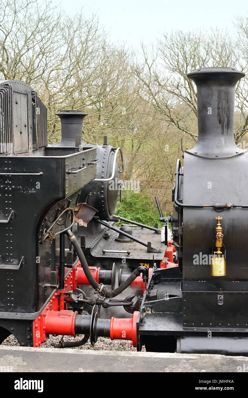 GWR pannier tank No 1369 (left) and Beattie well tank No 30587 coupled ...