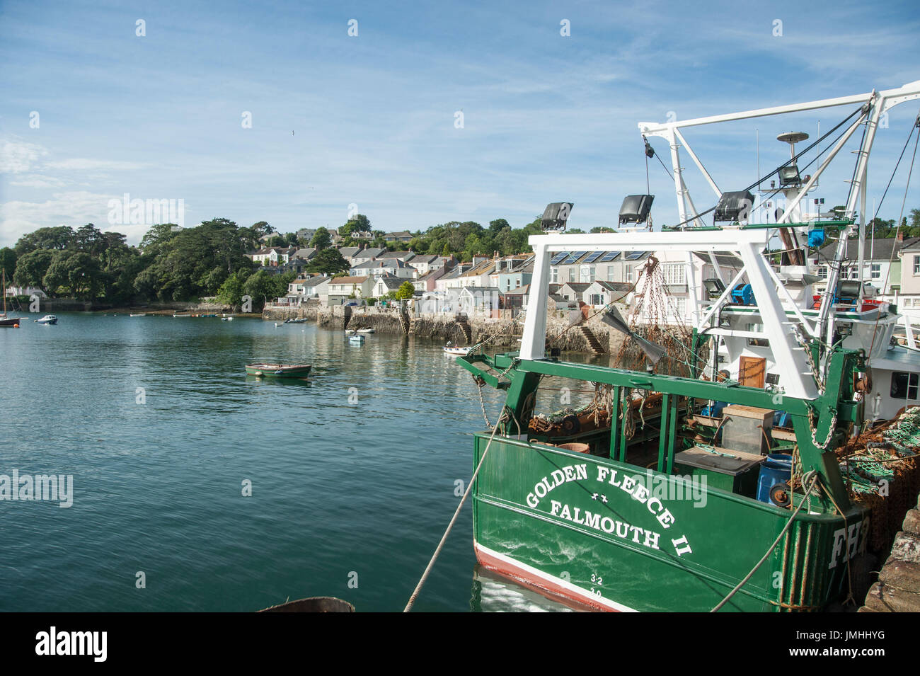 Waterfront at Flushing, Cornwall Stock Photo - Alamy