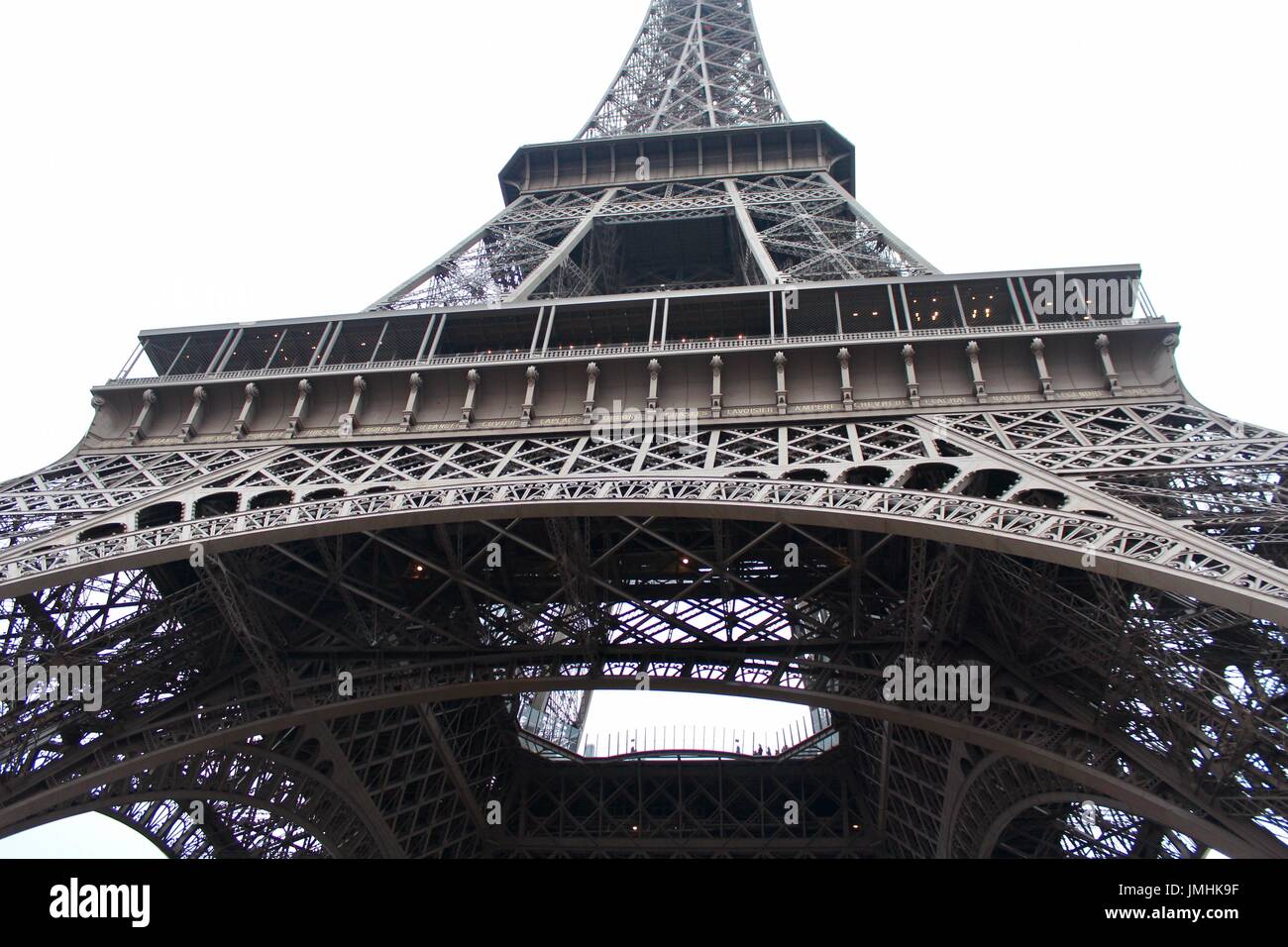 view of the eiffel tower from below Stock Photo - Alamy