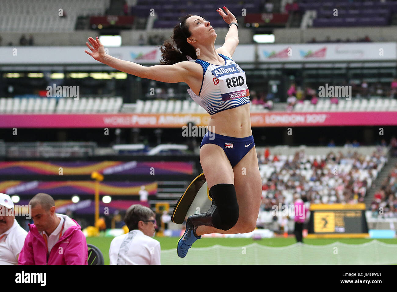 Stef REID of GB wins the Women's Long Jump T44 Final at the World Para ...