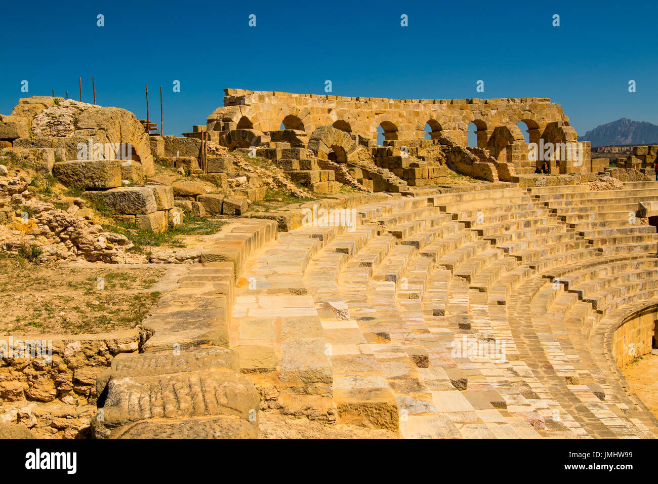 Ancient Coliseum in Tunisia Stock Photo - Alamy
