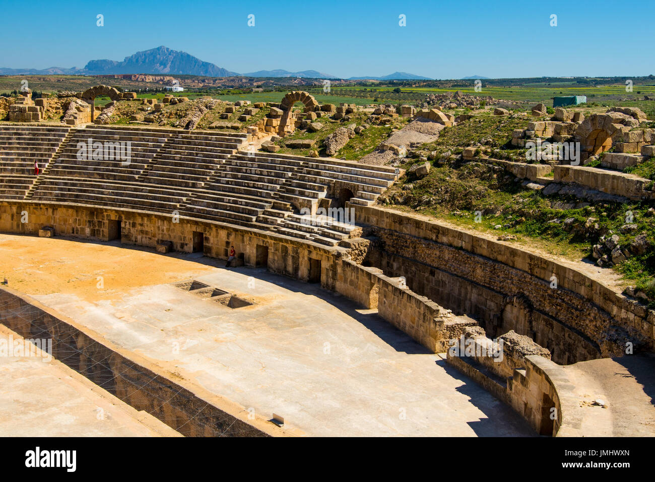 Ancient Coliseum in Tunisia Stock Photo - Alamy
