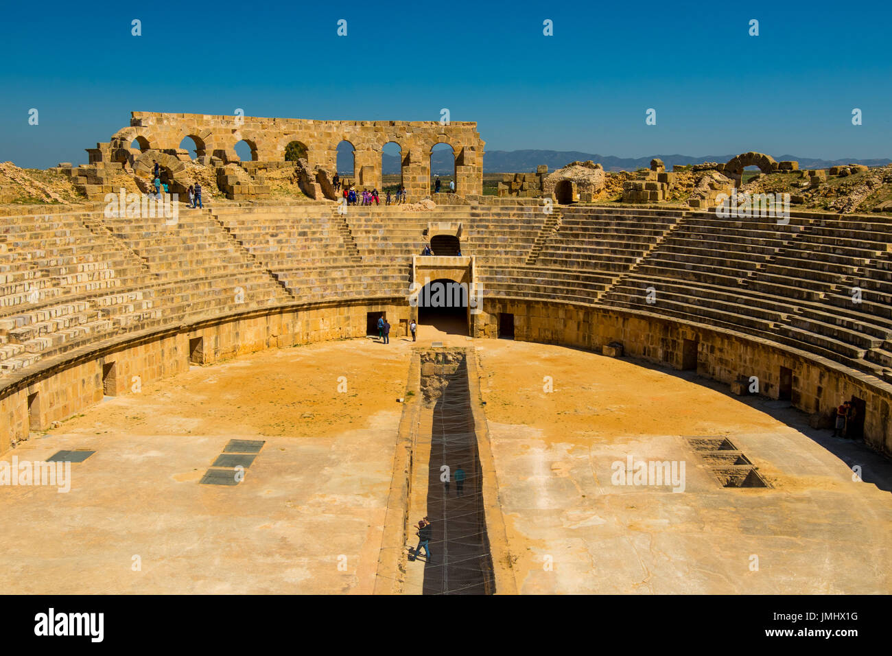 Ancient Coliseum in Tunisia Stock Photo - Alamy