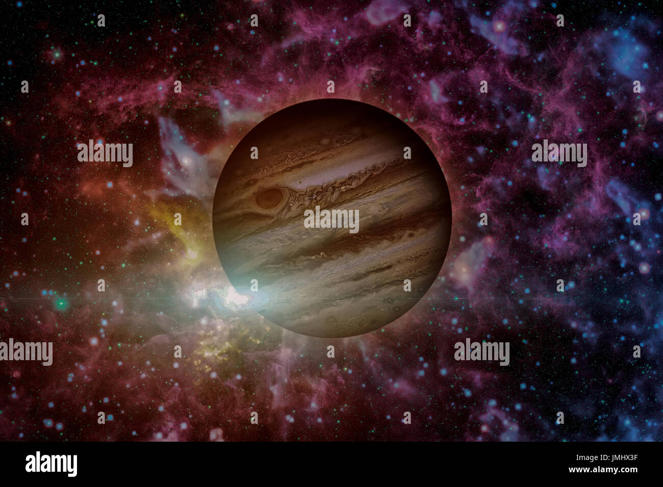 Solar System - Jupiter. It is the fifth planet from the Sun and the ...