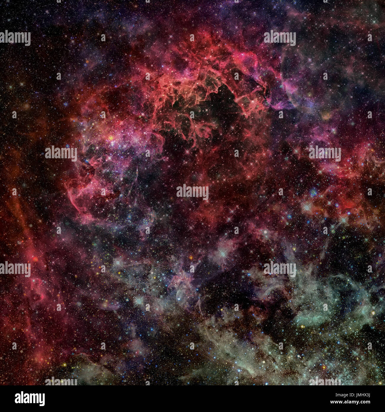 Nebula and stars in outer space. Elements of this image furnished by ...