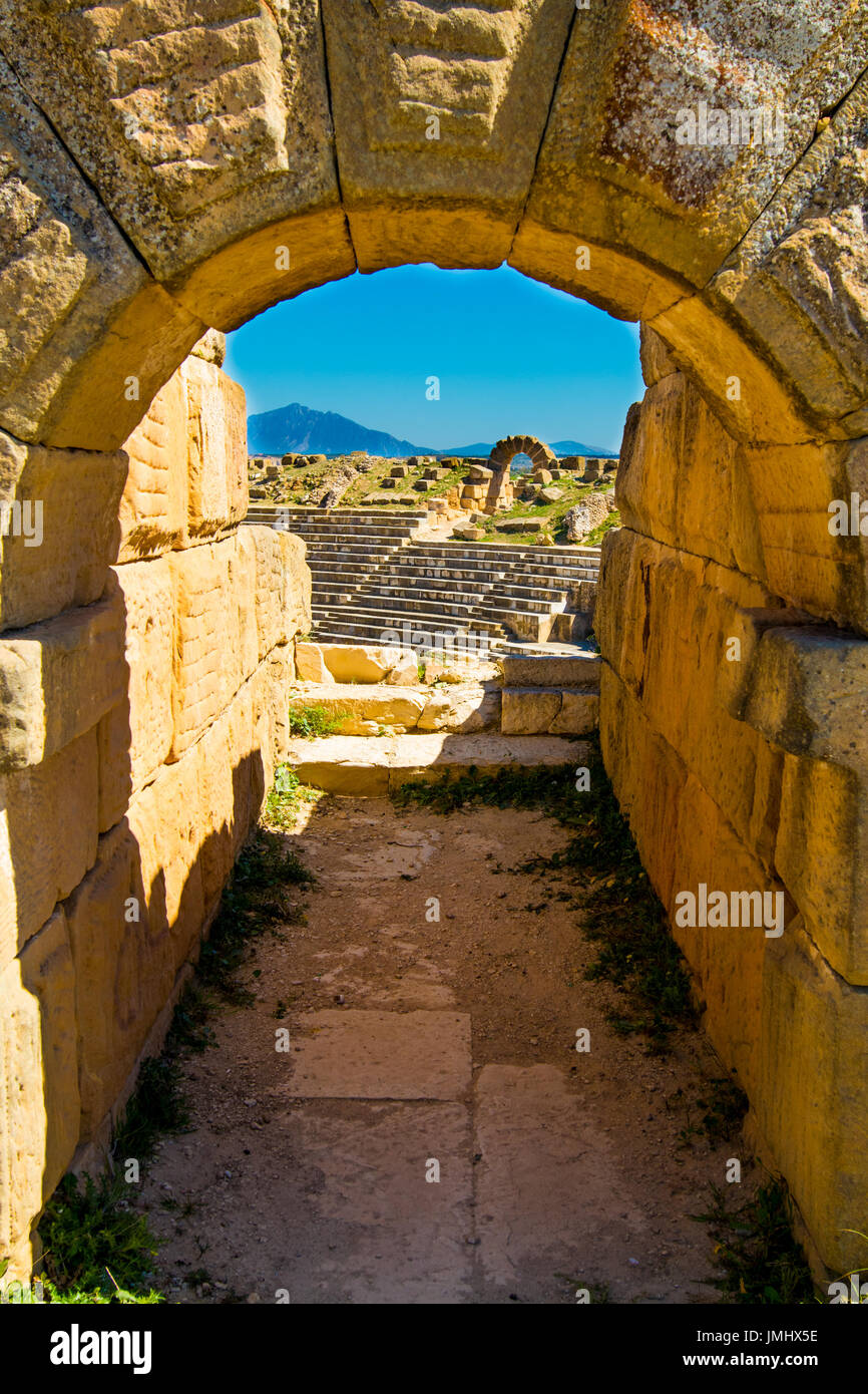 Ancient Coliseum in Tunisia Stock Photo - Alamy
