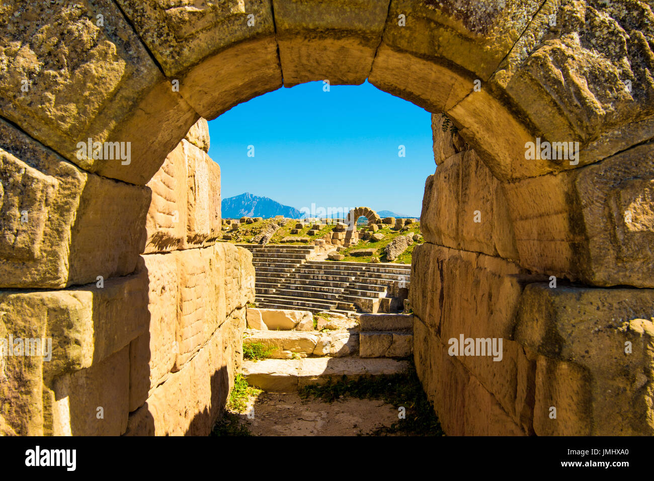 Ancient Coliseum in Tunisia Stock Photo - Alamy