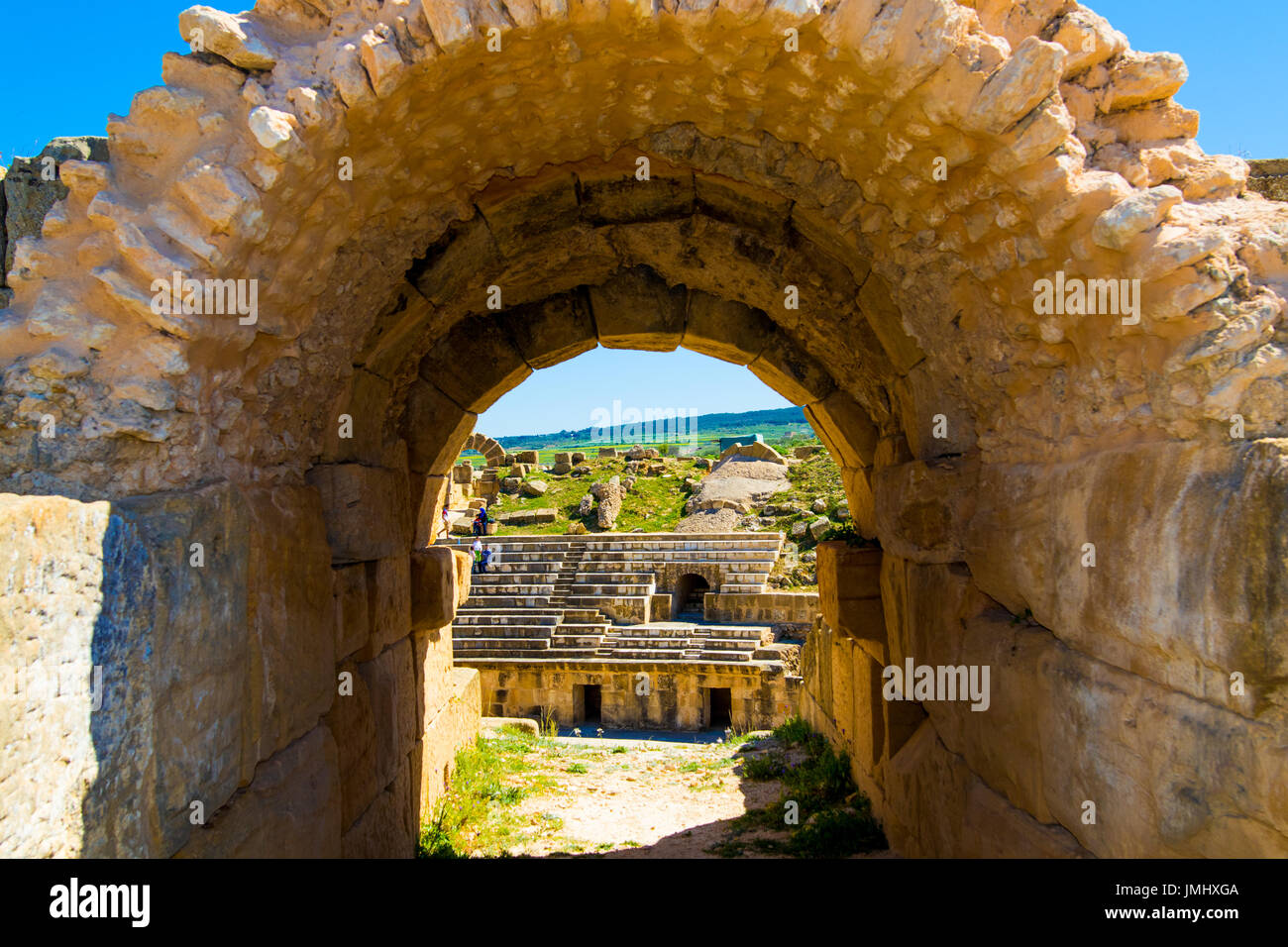 Ancient Coliseum in Tunisia Stock Photo - Alamy