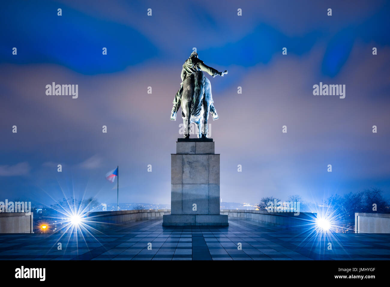 Europe, Czech Republic, Czechia, Prague, Praha, Zizkov, Vitkov hill ...